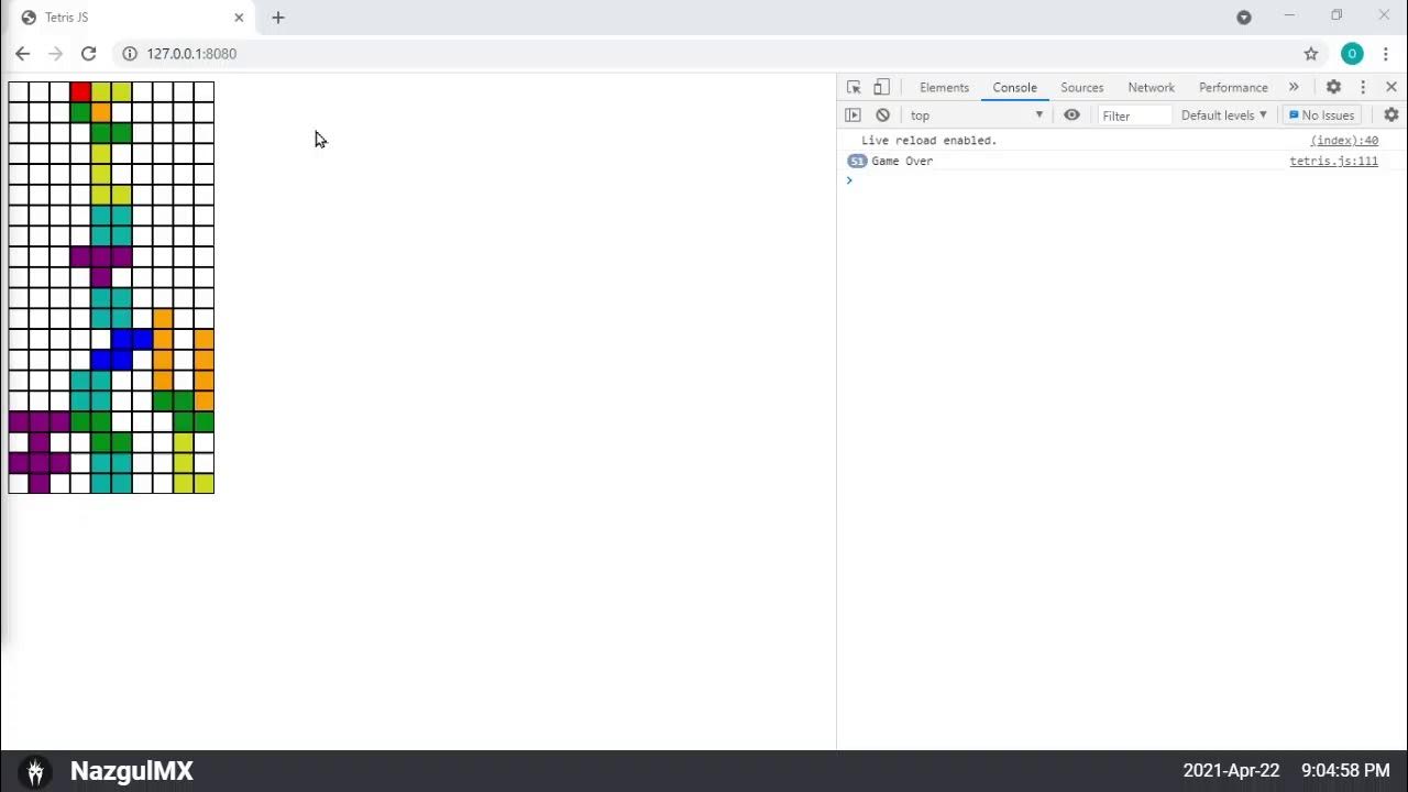 [EN] Part 1 - Doing a Tetris game from scratch in JS! - YouTube