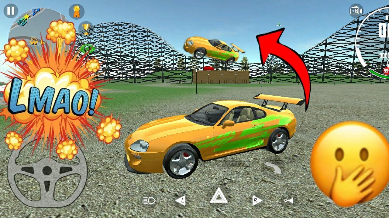 Supra Jump on Roller Coaster || Toyota Supra || Car Simulator 2 - YouTube