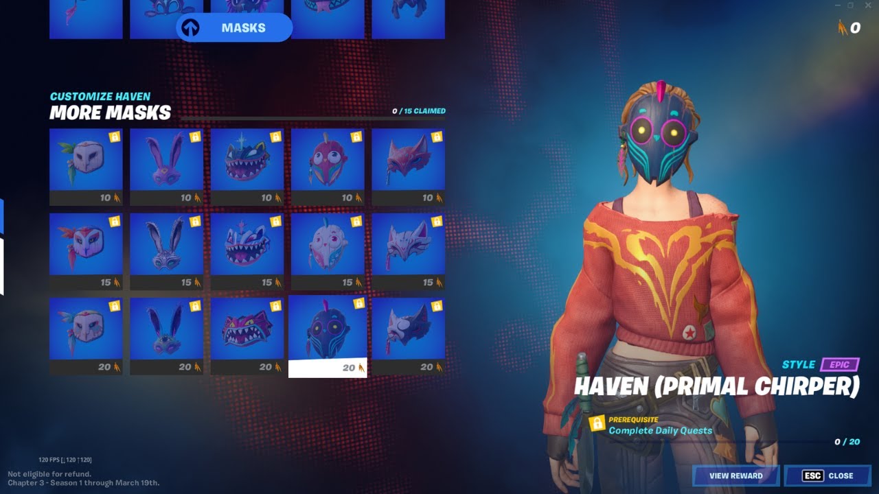 NEW Haven Masks Styles (Fortnite Chapter 3) - YouTube
