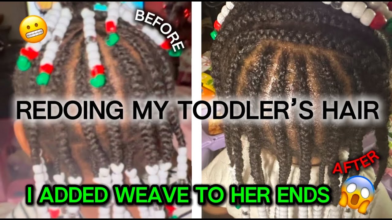 Messed up my toddler’s hair | watch me fix it AND it’s her first time ...