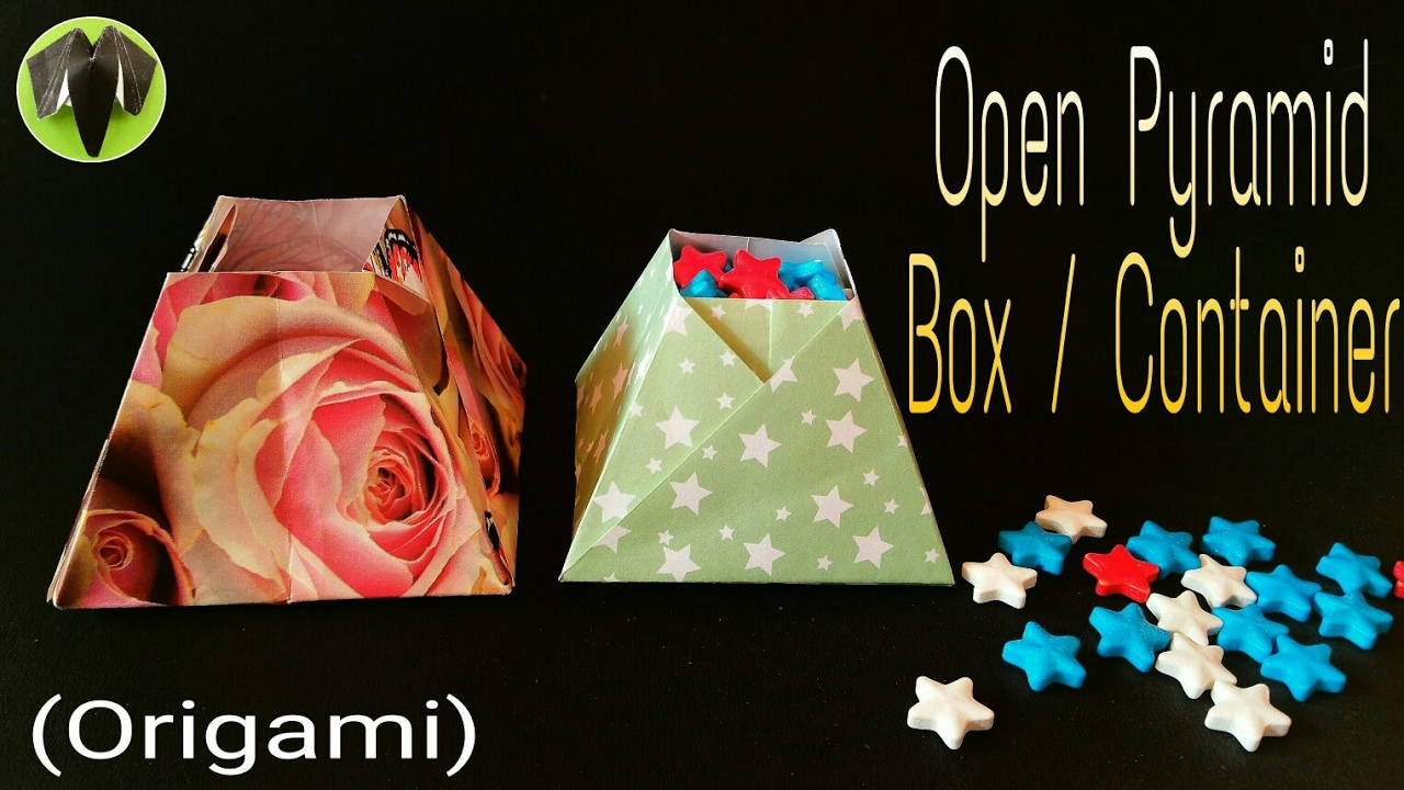 Open Pyramid Box - DIY | Handmade Origami Tutorial by Paper Folds - 750 ...