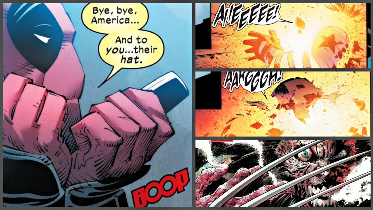Deadpool Blows Winter Soldier, Captain America & Wolverine Into Pieces ...