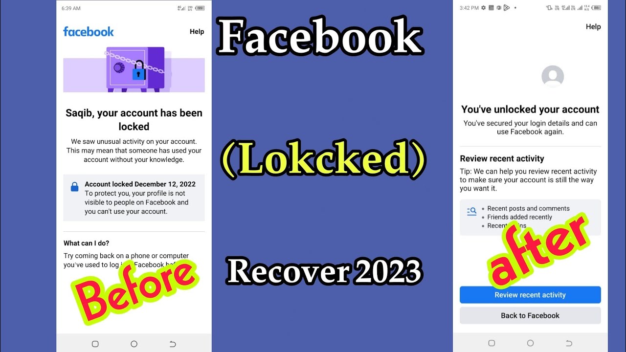 your account has been locked facebook learn more | How to unlock ...