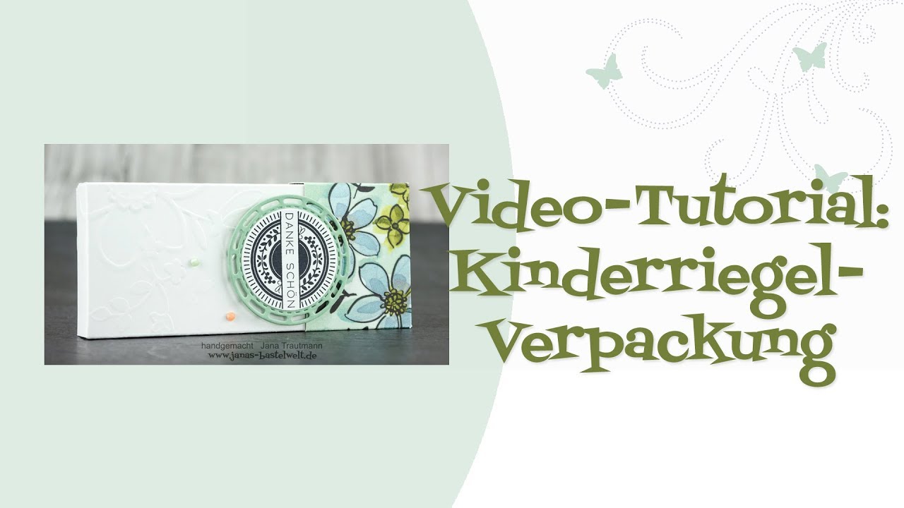 Tutorial: Kinderriegel-Verpackung - YouTube