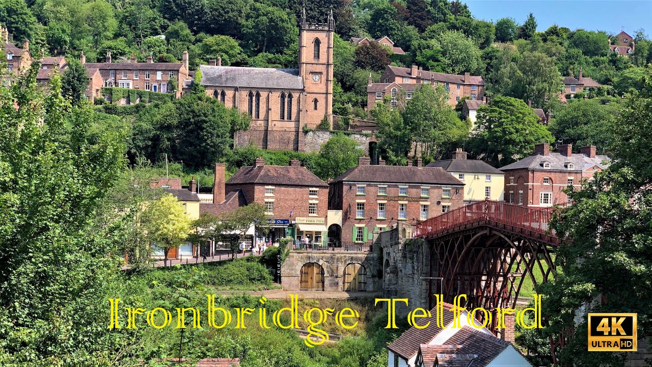 Iron Bridge Telford Walk June 2020 in 4K - YouTube