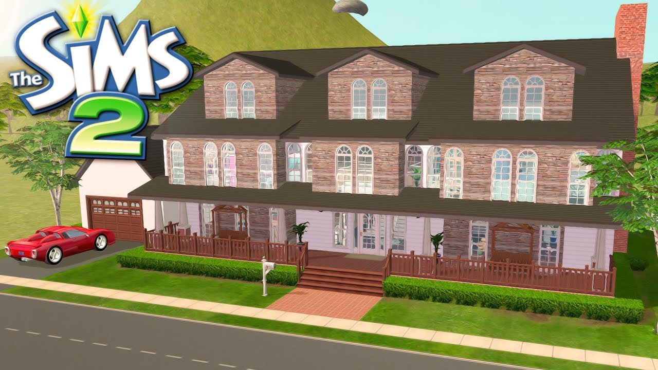 8 SIM FAMILY HOME // The Sims 2: House Build - YouTube