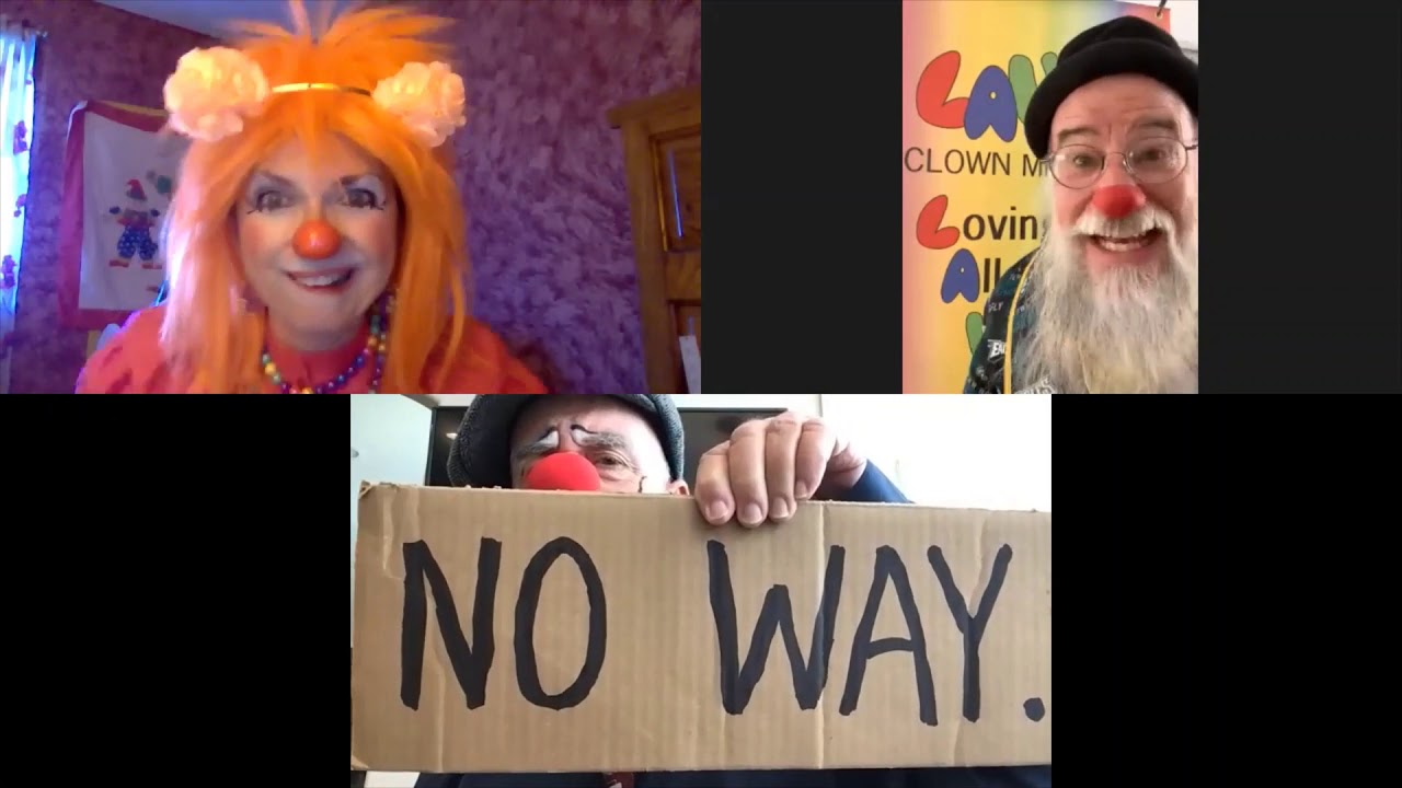 LAUGH clown ministry on zoom - YouTube