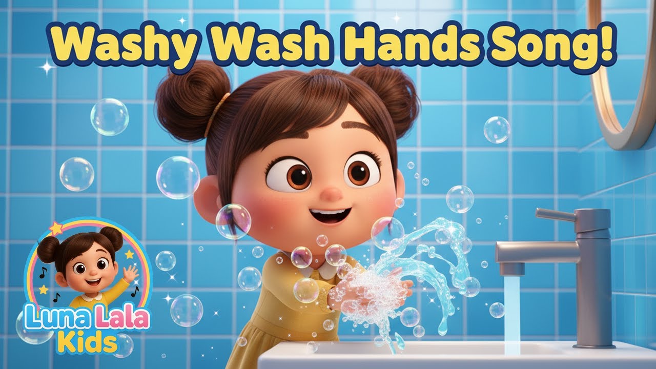 Washy Wash Hands Song 👋| Fun Hand-Washing Dance for Toddlers (1–3 Years ...