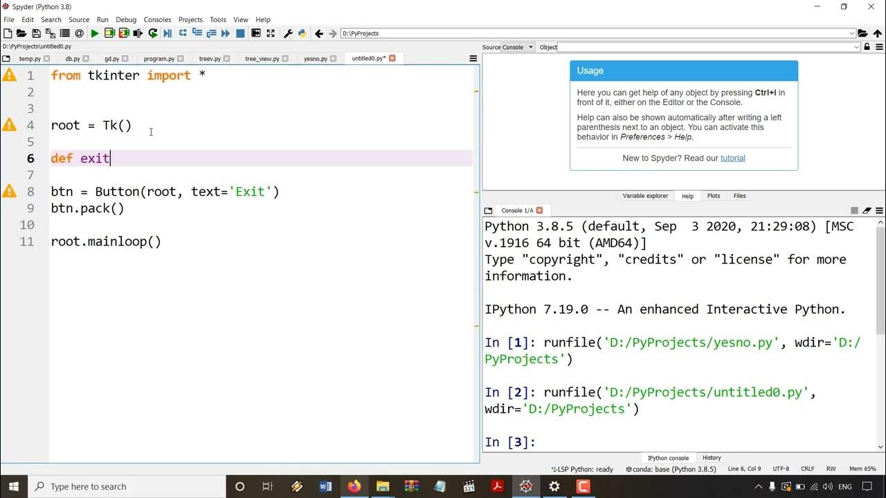 21 Tkinter - YesNo Messagebox - YouTube