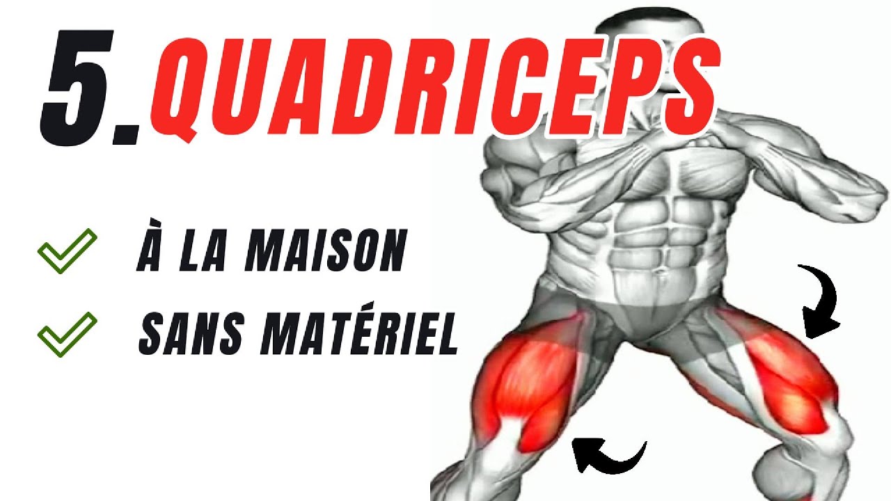 5. exercices quadriceps| programme musculation maison sans matériel ...