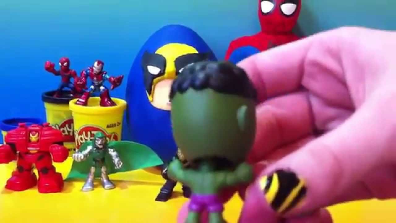 Marvel Wolverine Play Doh Surprise Egg - YouTube