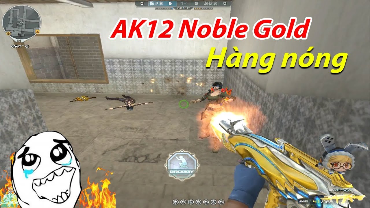 Bình Luận CF: AK-12 Knife-Iron Spider Noble Gold - Anh Đã Già CF - YouTube