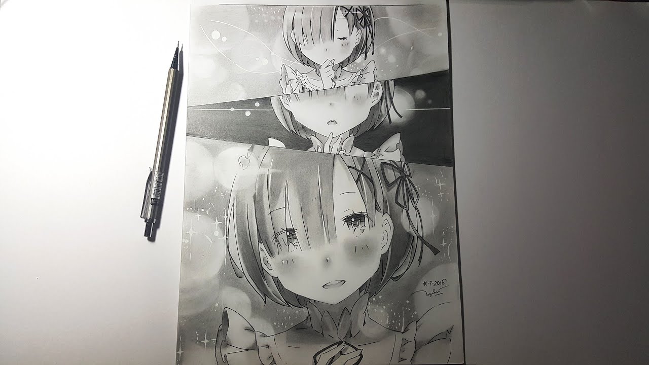 Speed Drawing | Rem - Re:Zero | Full Pencil - YouTube