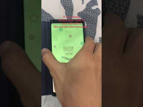 Samsung Note 9 greenscreen fix