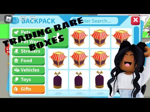 TRADING RARE BOXES - Adopt Me - YouTube