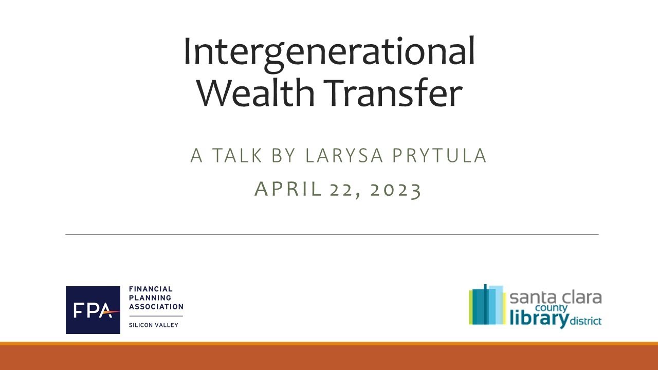 Intergenerational Wealth Transfer - YouTube