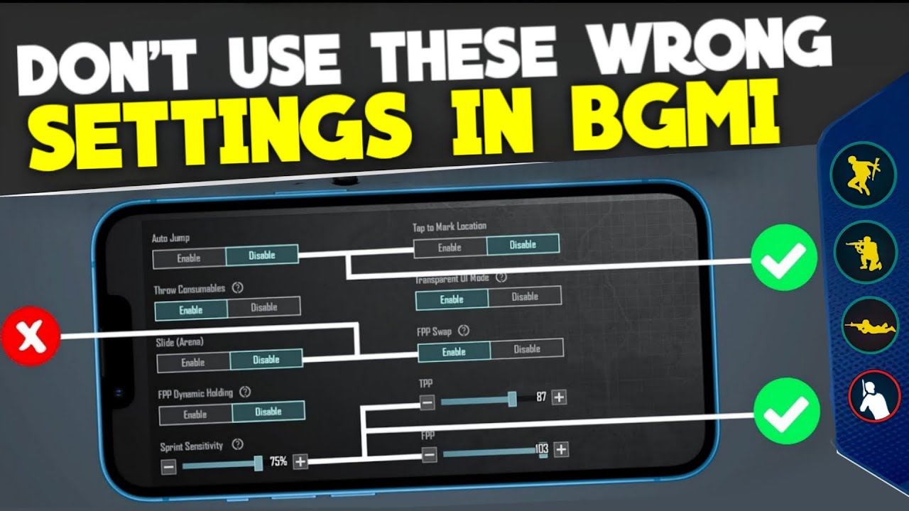 BGMI All New Basic & Advance SETTINGS/CONTROLS | Perfect BGMI Settings ...
