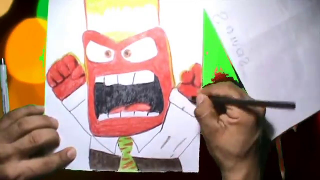 Intensamente | Inside Out | Dibujando a FURIA| How to draw anger from ...