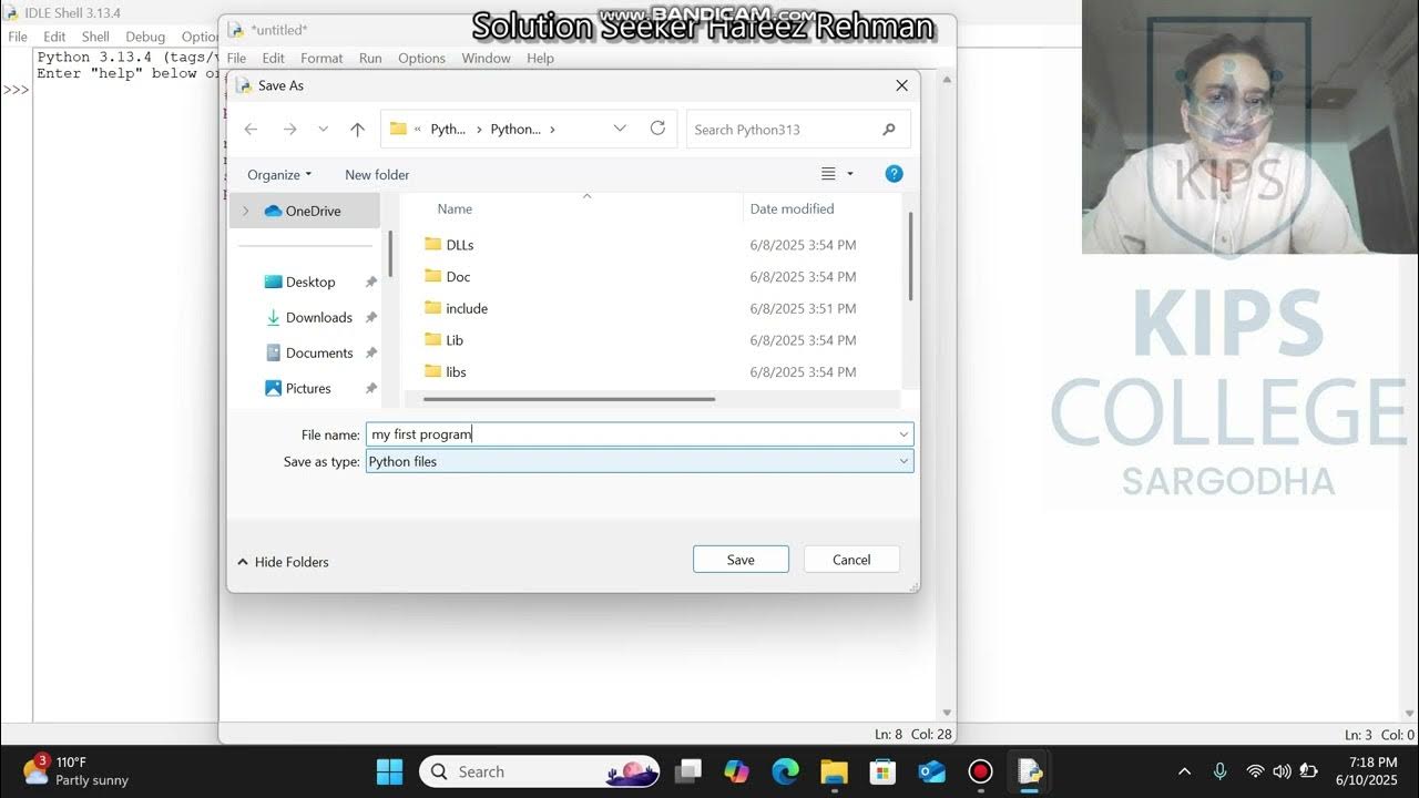 My first program print name on the screen and add two numbers and ...