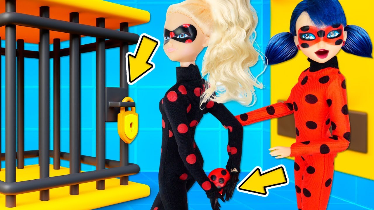 Antibug in the city! Miraculous Ladybug saves the day. Dolls stories ...