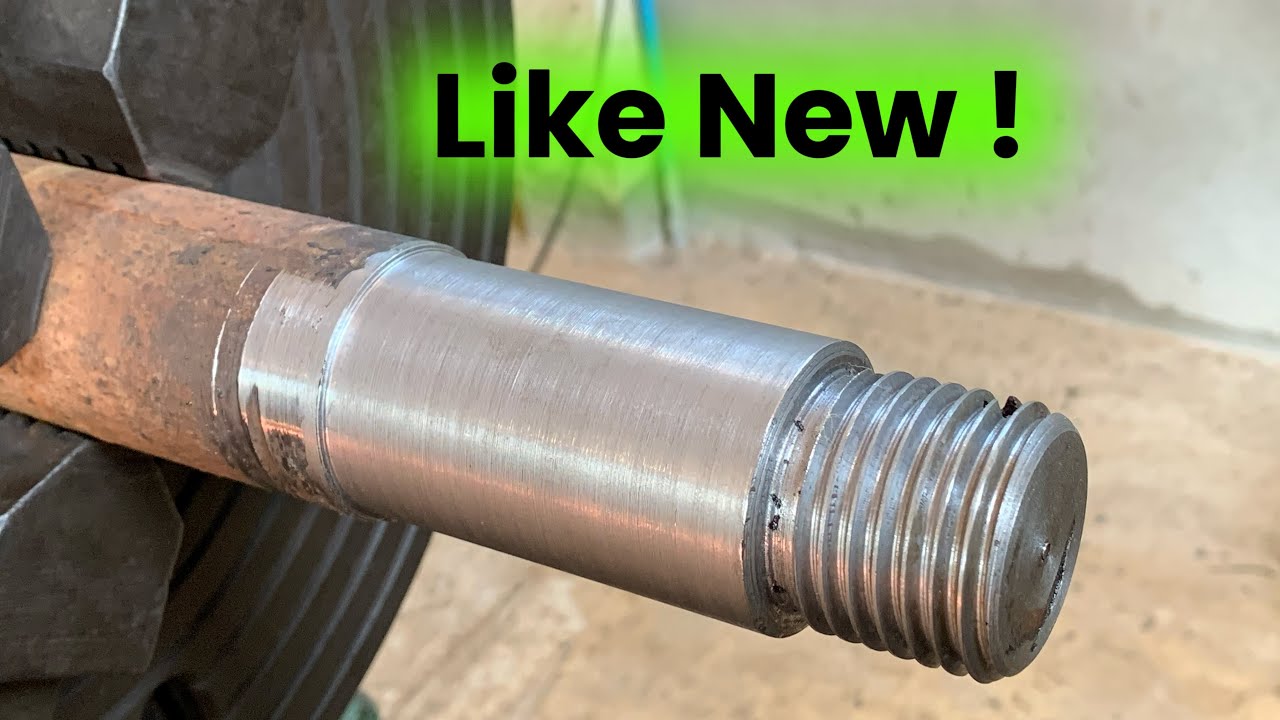 Rebuilding WORN TRAILER Axle Shafts From Scratch! - YouTube