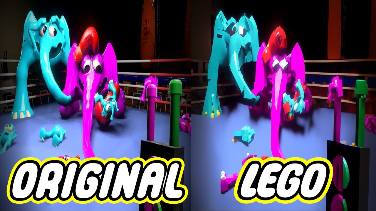 Garten of Banban 4 vs LEGO - PICKALEENA & PICKLES vs PATCHED ELLIE ...