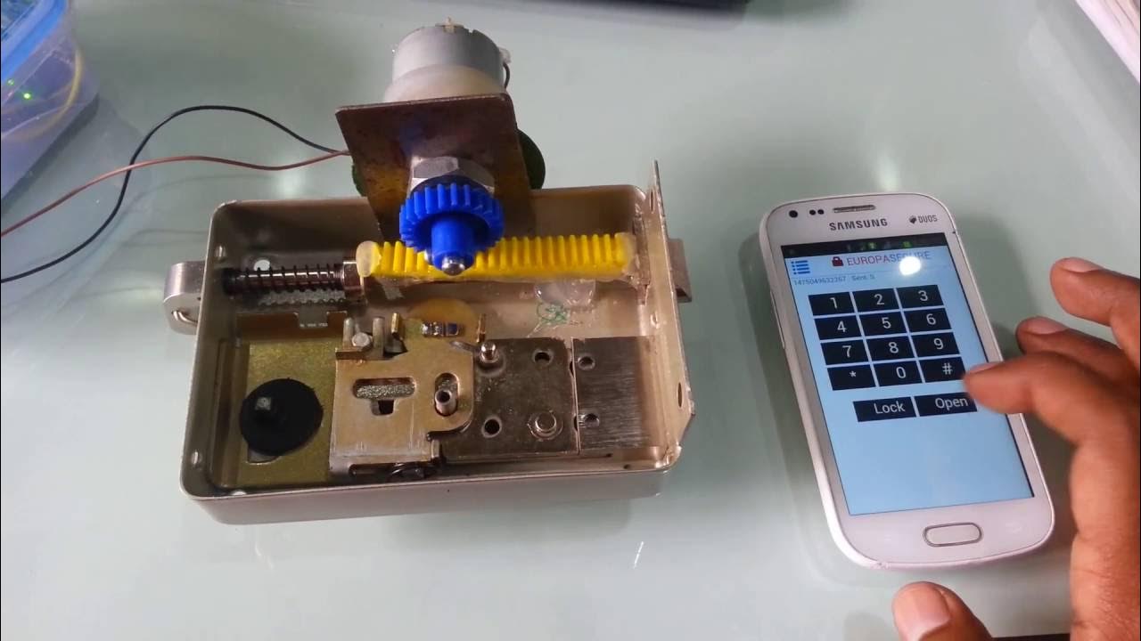 Mobile Controlled door lock using Arduino and Android - YouTube