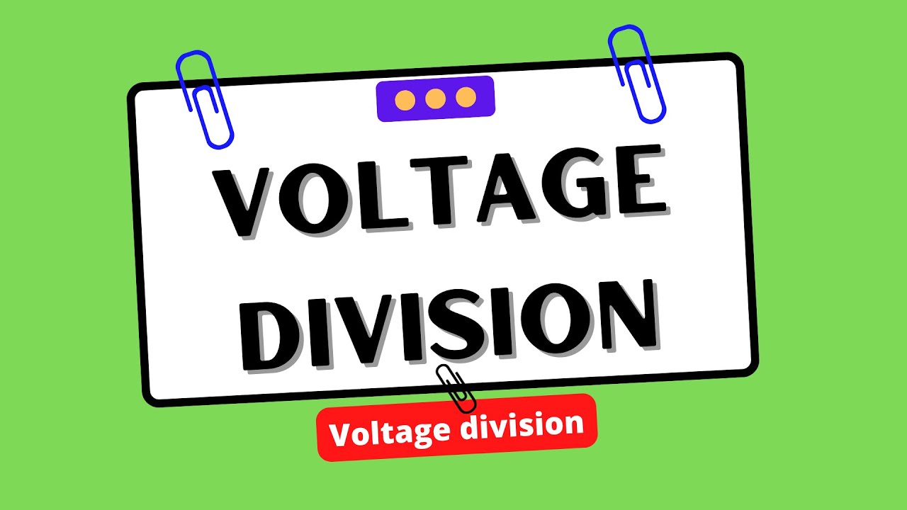 Voltage Division YouTube Voltage Division YouTube