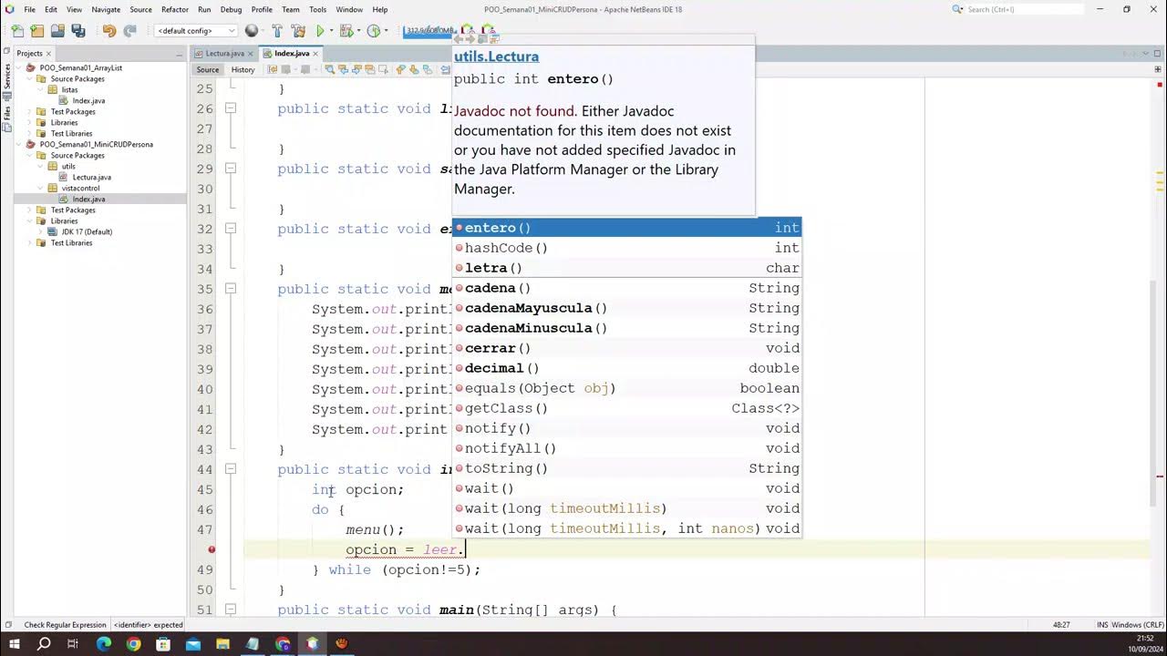 Curso Programación Orientada a Objetos 02- CRUD ArrayList (Repaso) - YouTube