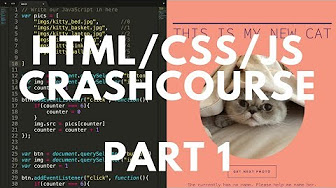 HTML/CSS/JS Crash Course - YouTube