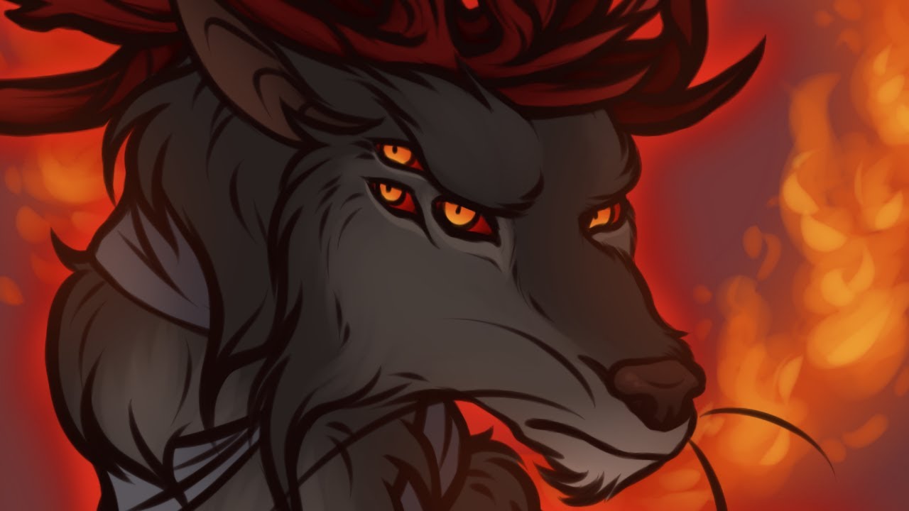 Fur & Fire | Speedpaint - YouTube