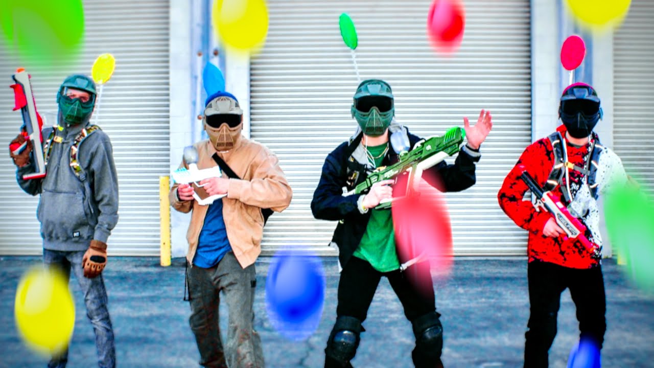Playing The Most Action Packed Game of Gel Blasters! - YouTube