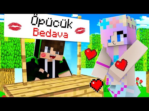 KAAN STYLE ÖPÜCÜK DÜKKANI AÇTI 💋😱 -Minecraft