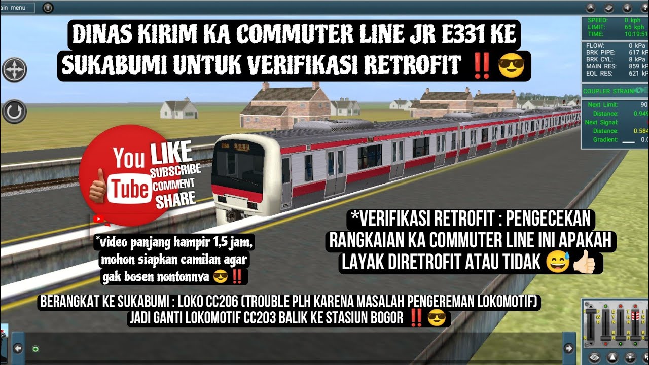 DINAS KIRIM KA COMMUTER LINE JR E331 KE SUKABUMI UNTUK VERIFIKASI RETROFIT ‼️😎 - YouTube