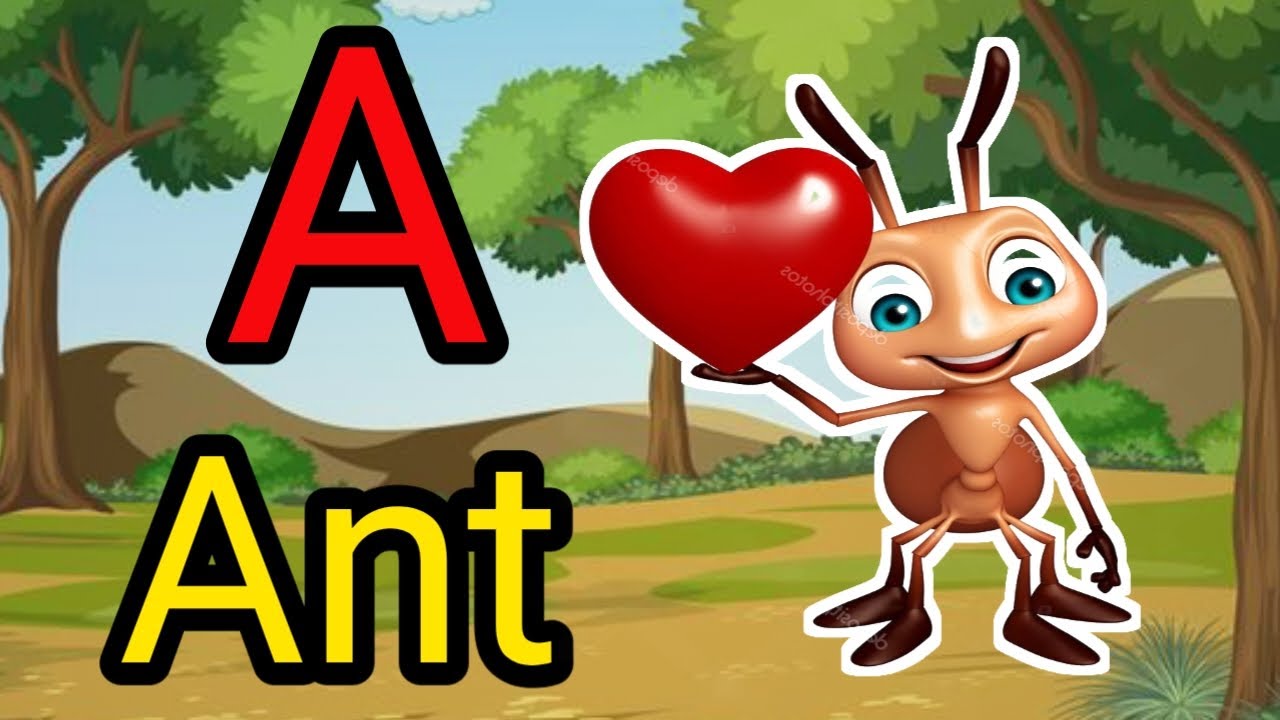 A for Ant, B for Ball | Alphabets, Alphabet Songs | English Alphabet ...