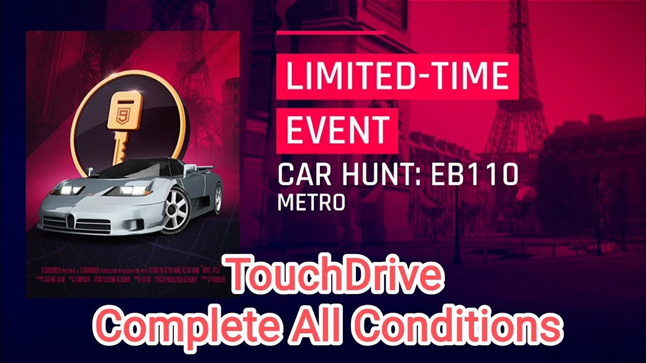 Asphalt 9: Bugatti EB110 Car Key Hunt - Complete All Conditions ...