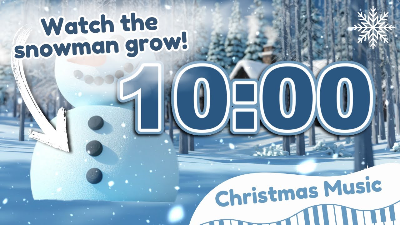 10 Minute Christmas Classroom Timer with Festive Music & Snowy Ambience ...