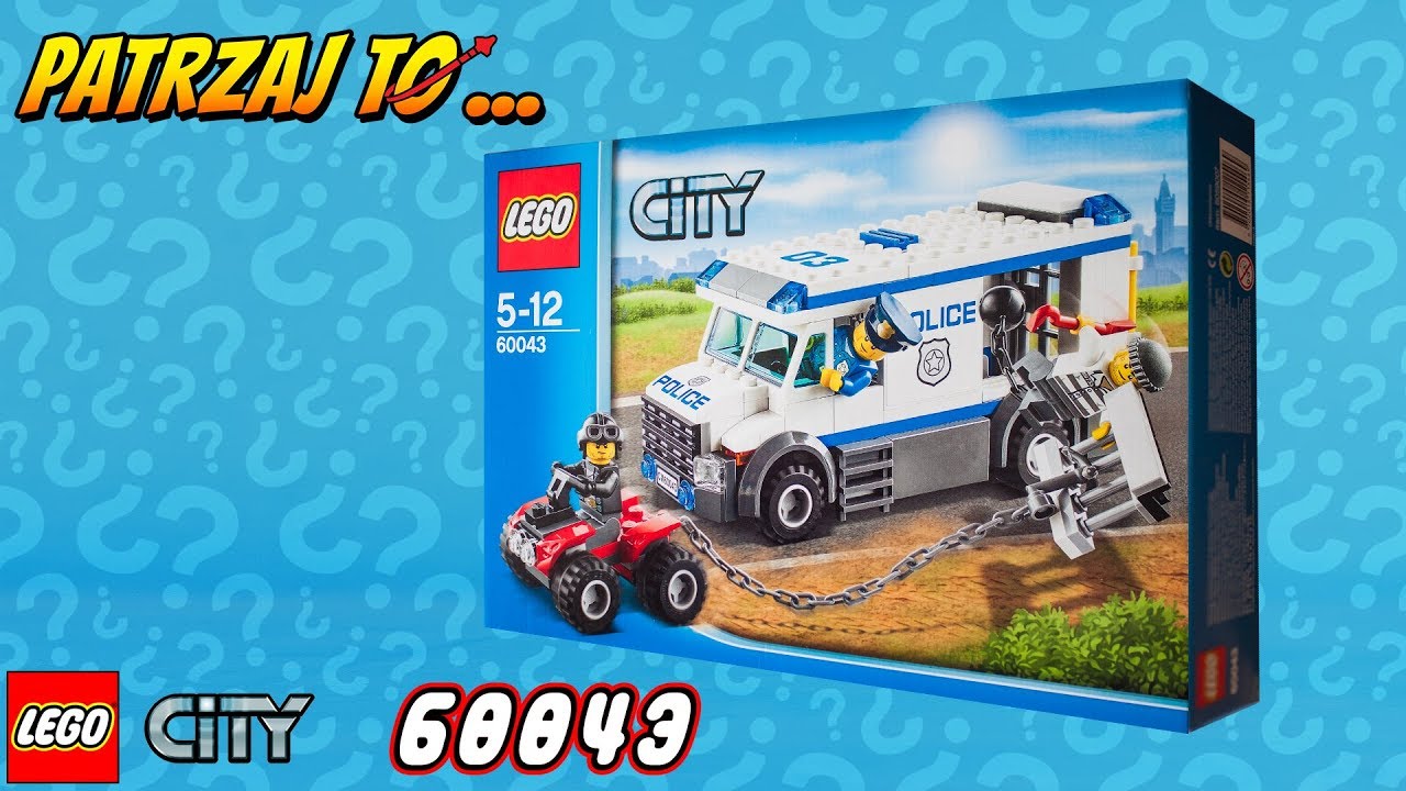 Lego City 60043 Prisoner Transporter czyli Furgonetka Policyjna - YouTube