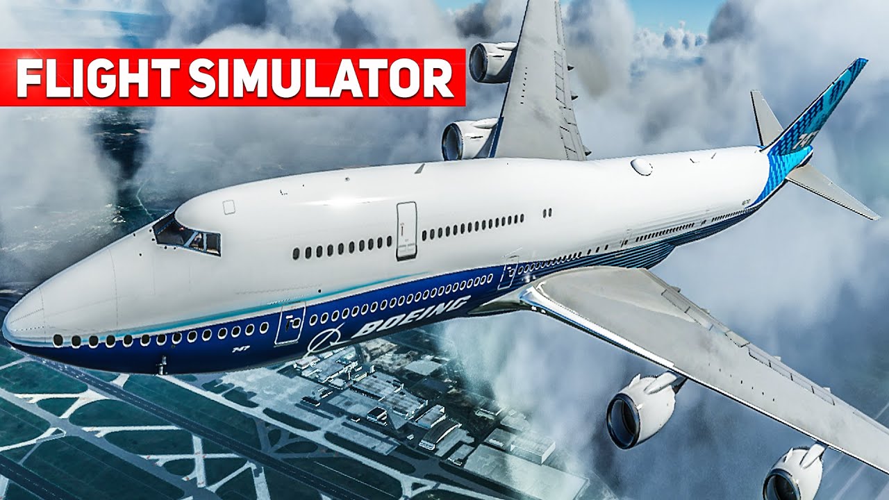 FLIGHT SIMULATOR #9: BOEING 747 - Anflug und Landung in Frankfurt ...