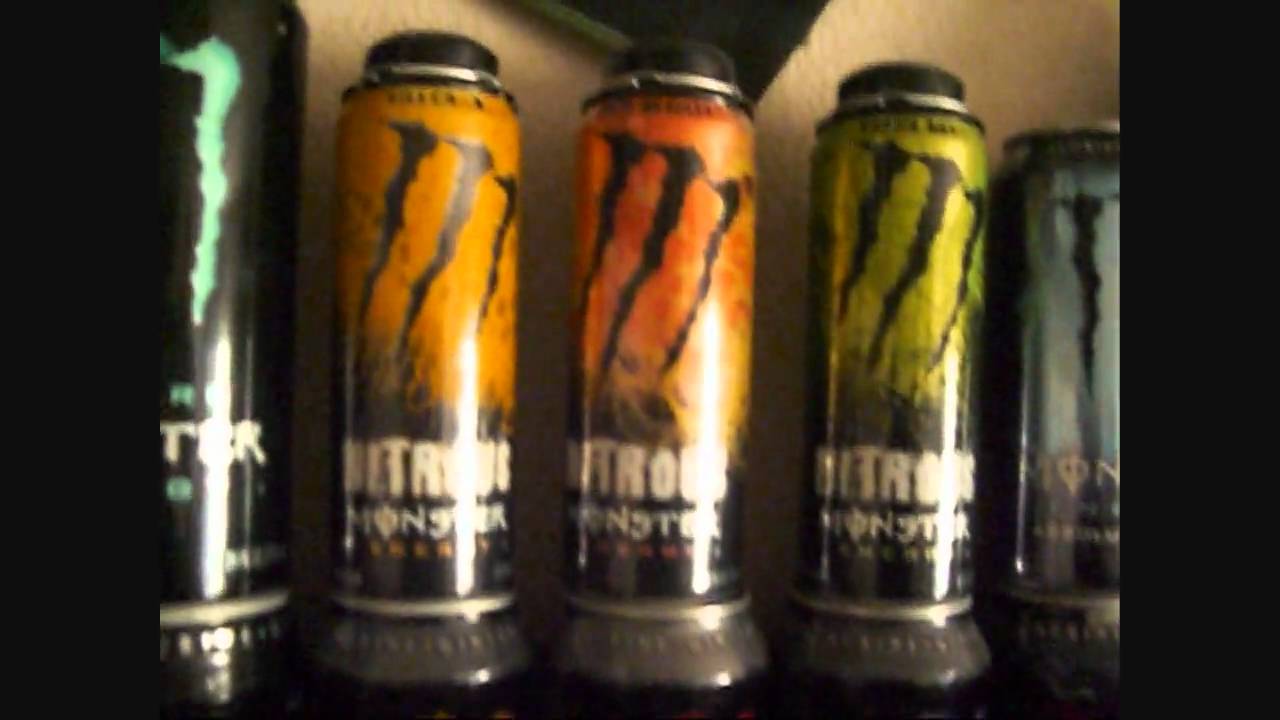 HUGE MONSTER ENERGY CAN COLLECTION (old) - YouTube