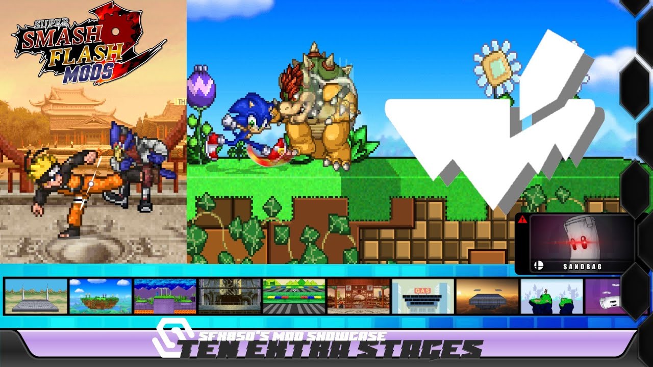 SSF2 10 EXTRA STAGE MODS + MENUS REMAKE! | Smash Flash 2 - 1.1.0.1 ...