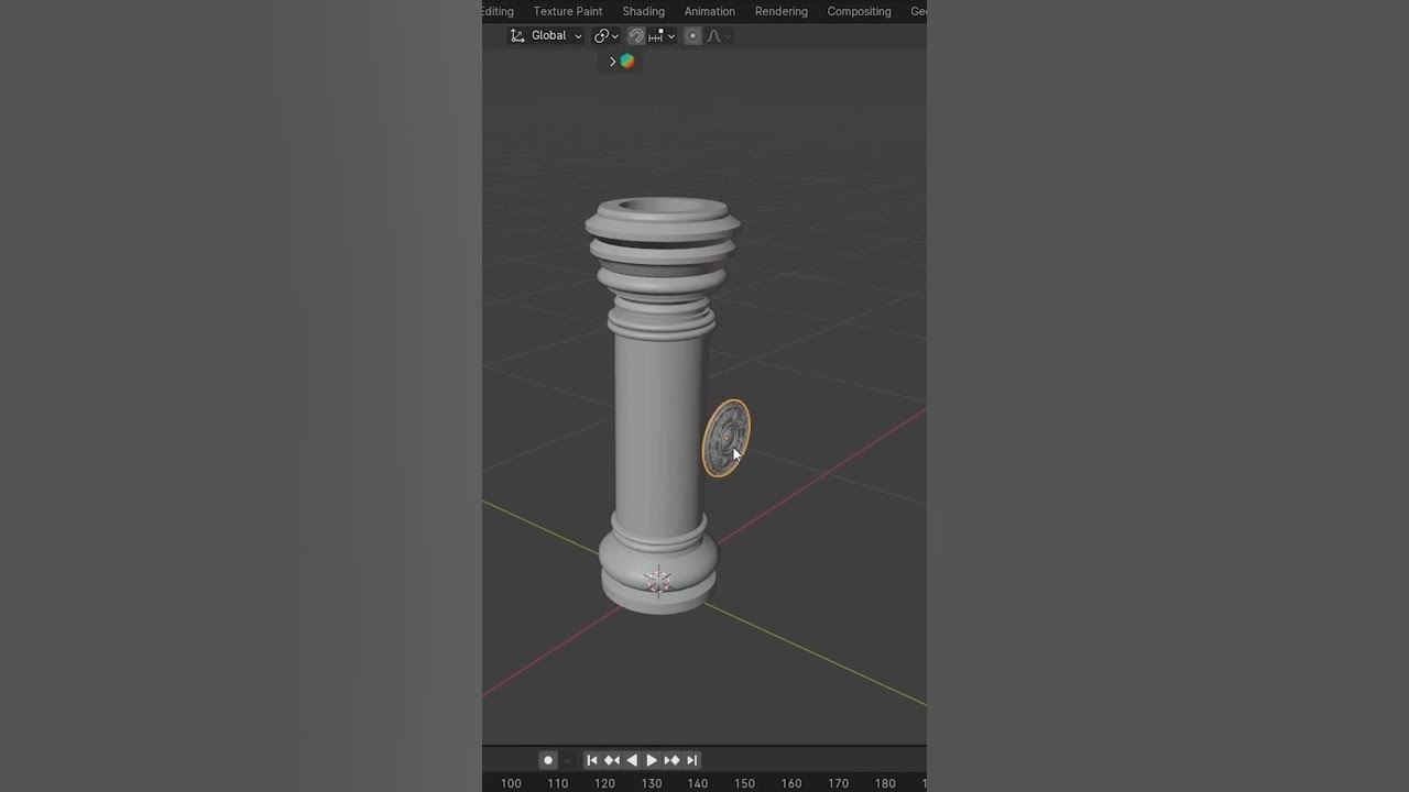 Attach Object to curved surface #blender #b3d #blendertutorial #blendercommunity #tipsandtrick ...