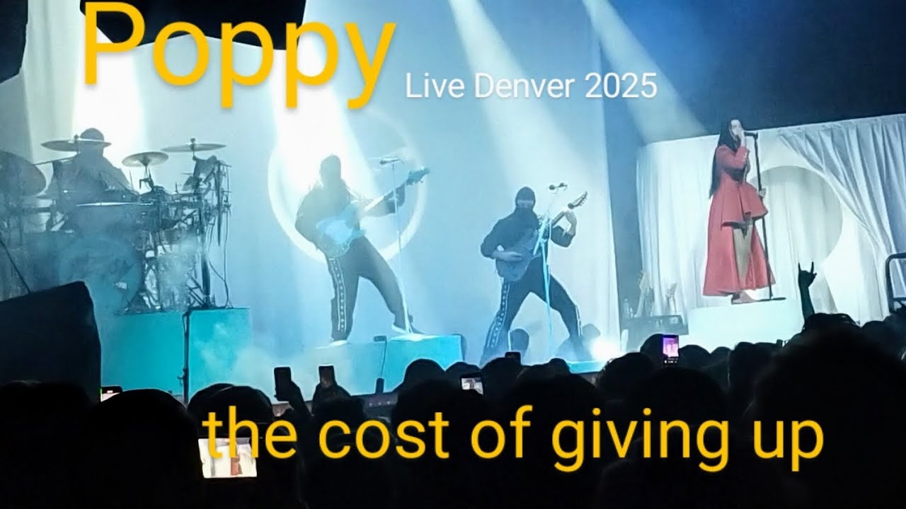 Poppy - the cost of giving up (Live 2025) - YouTube