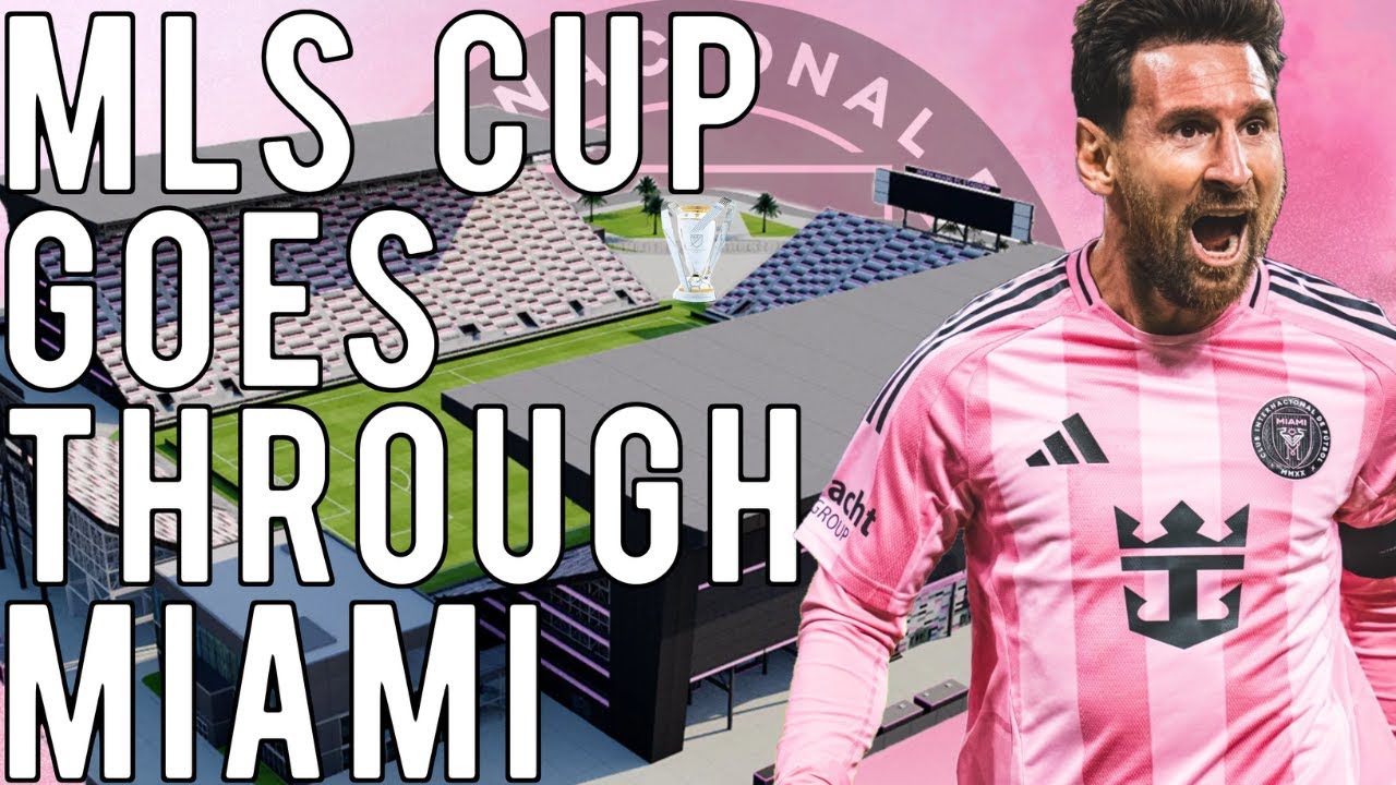 The MLS Cup Goes Through Miami - YouTube