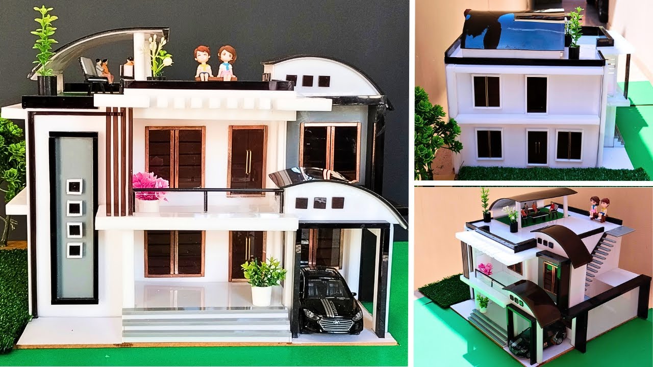 DIY MINIATURE HOUSE FROM ACRYLIC - BY DAD THE BUILDER - YouTube