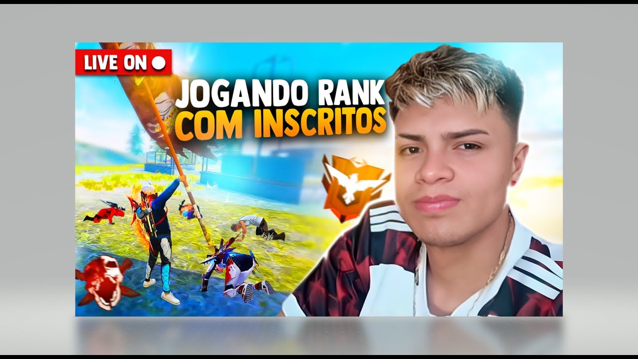 🔴🟢 LIVE ON CS E RANK COM OS ESCRITOS🟢🔴 FREE FIRE AO VIVO RICK YOUTUBE 🟢 ...