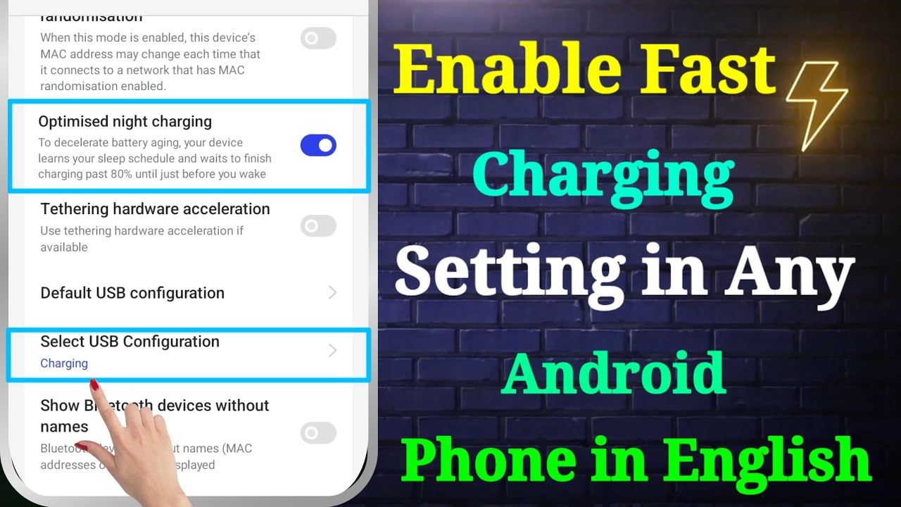How to Turn ON Fast Charging Setting In Android Phone | How to Enable ...