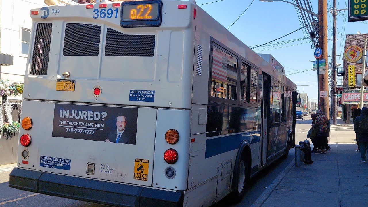 MTA Bus: 2006 - 2007 Orion Hybrid [#3532] & [#3691] Q22 at Rockaway ...