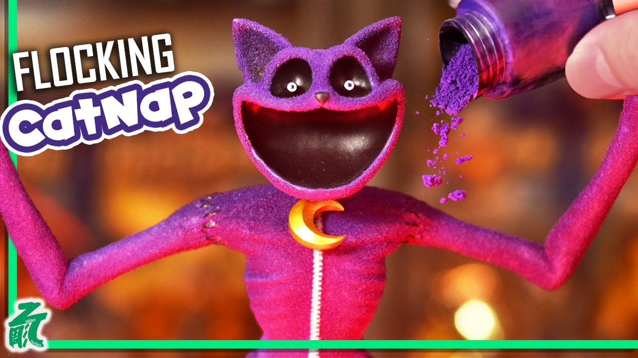 I Made REALISTIC CatNap With Flocking | Poppy Playtime 3 3D Printed Toy ...