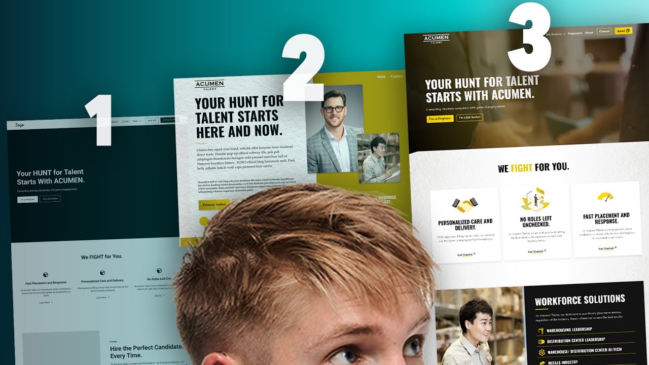 The RIGHT Way to Design Websites From Scratch (Case Study) - YouTube